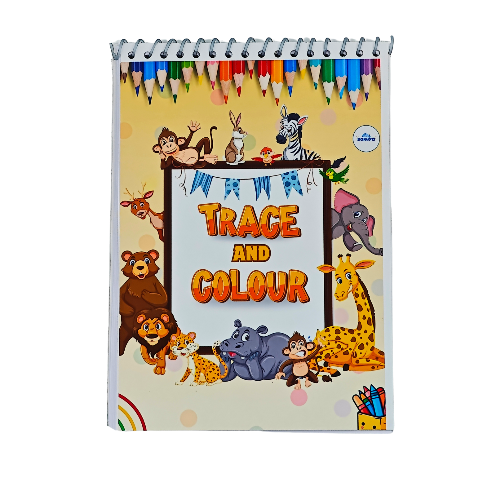 Sakuya Trace and Color Activity Book – 50 Pages for Ages 3-5 – Boosts